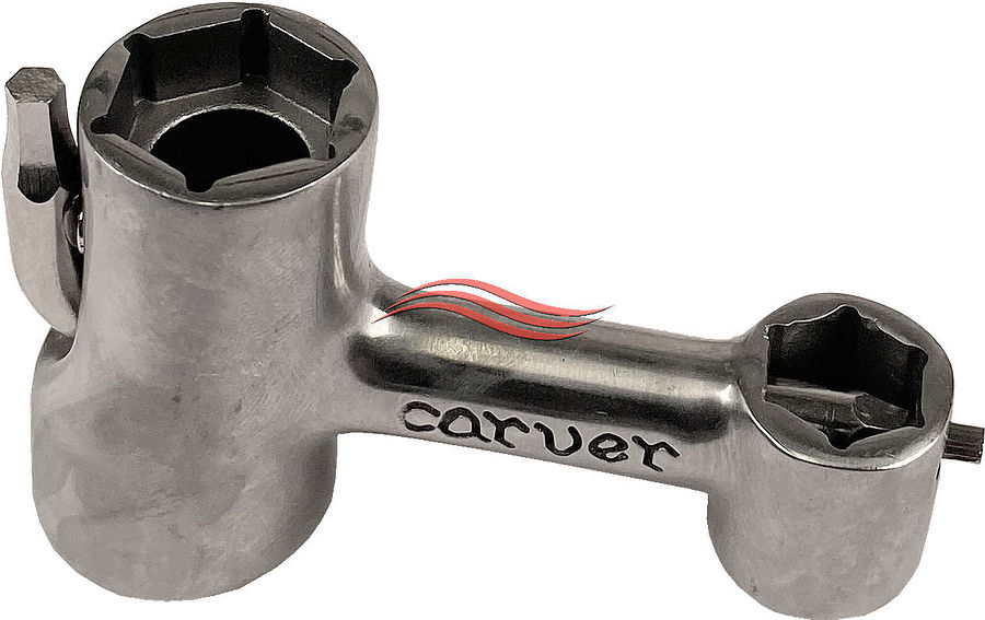 Carver Pipe Wrench With Fin Key